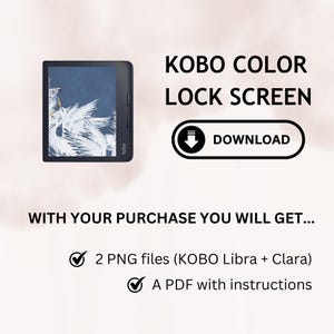 Ereader Kobo Colour Screensaver Lock Screen for Kobo Libra Clara ...