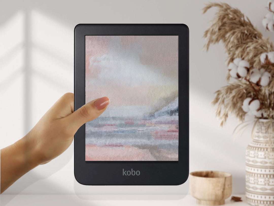 Ereader Kobo Colour Screensaver Pastel Sunrise Painting Lock Screen ...