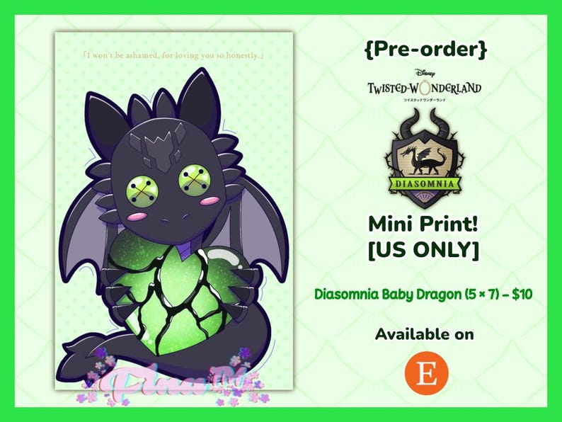 Twisted Wonderland - Diasomnia (malleus Draconia) Baby Dragon {pre ...