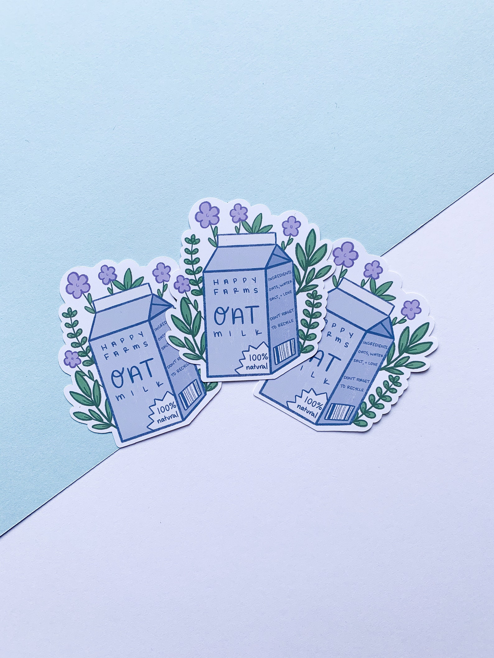 Oat Milk Cute Sticker Adorable Die Cut Sticker Oat Milk - Etsy