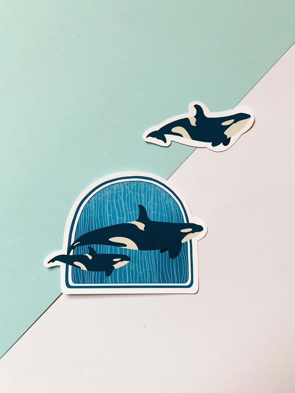Orca Whale Stickers Cute Orca Whale Matte Vinyl Stickers - Etsy