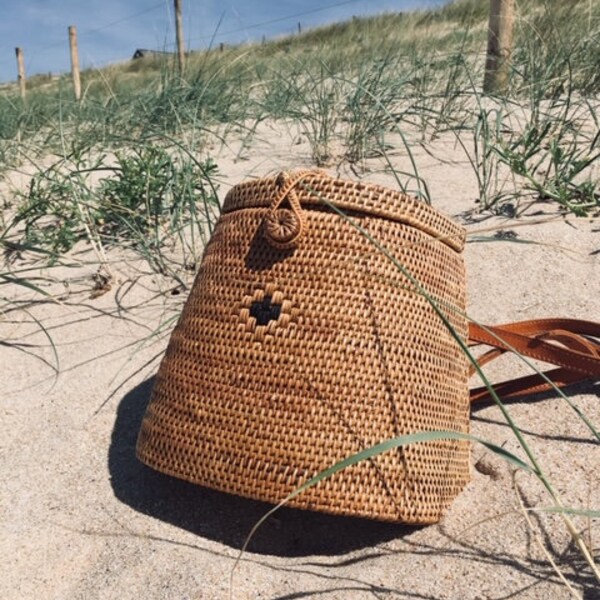 Rattan Backpack - Etsy
