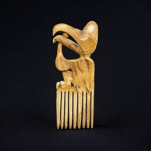 Native Americans Comb, Ritual Tlingit Comb With Eagle, Heron and Bear ...