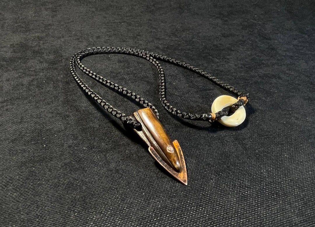 Harpoon Head Pendant Inspired by American Indian Art, Eskimo Harpoon ...
