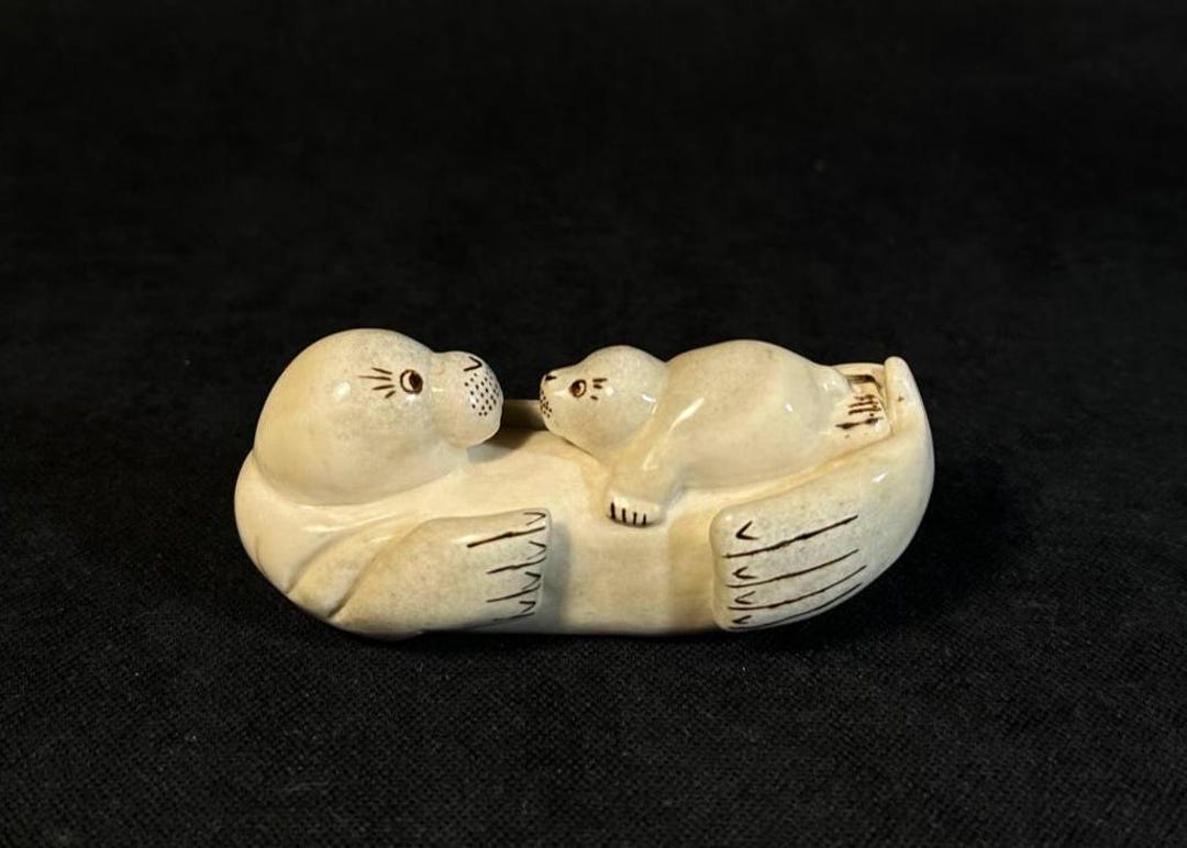 Inuit Figurine in Alaska Art Style, Eskimo Artwork for Collectors ...