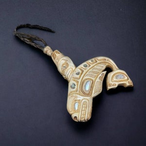 Orca Brother Pendant – Handcrafted Northwest Coast Inspired Amulet With ...