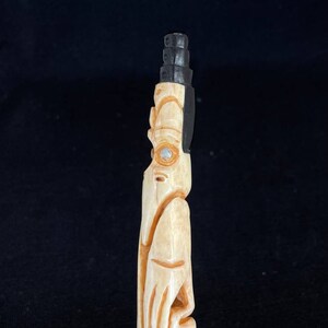 Alaska Haida Raven Spoon Replica Handcrafted Inuit Carving on Native ...