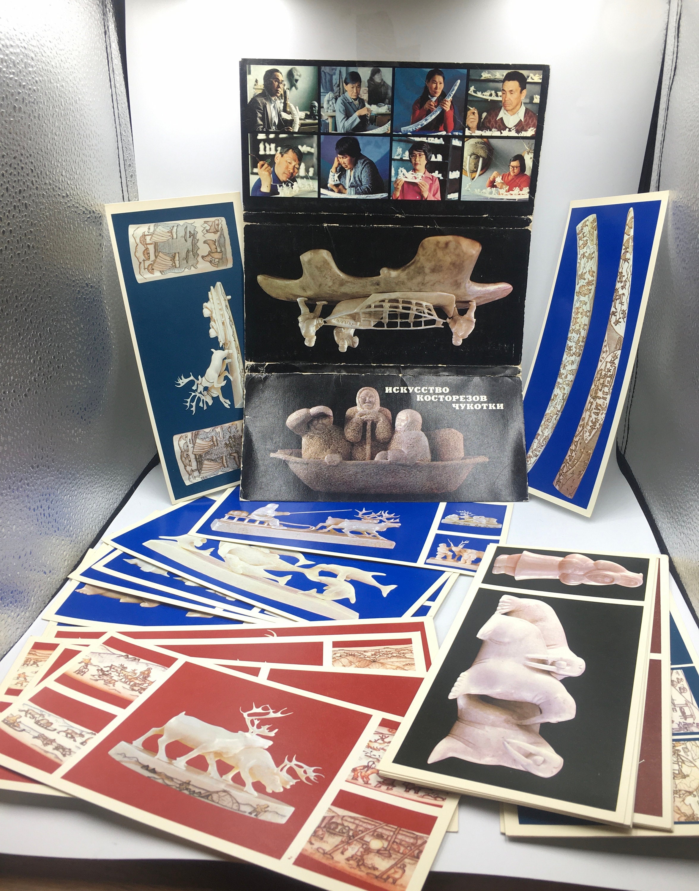 Unique Collection of 27 Postcards Showcasing Soviet Bone - Etsy