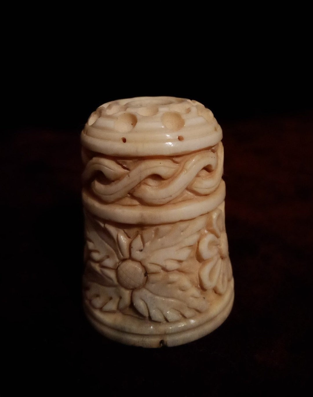 Handcrafted Inuit Thimble: Miniature Collectible Figurine, Rustic ...