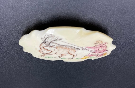 Inuit Carved Vintage Pin, Original Inuit art, Eskimo … - Gem