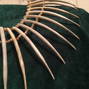 Tlingit Shaman Jewelry, First Nations Handmade Carved Choker, Necklace ...