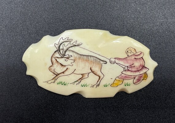 Inuit Carved Vintage Pin, Original Inuit art, Eskimo … - Gem