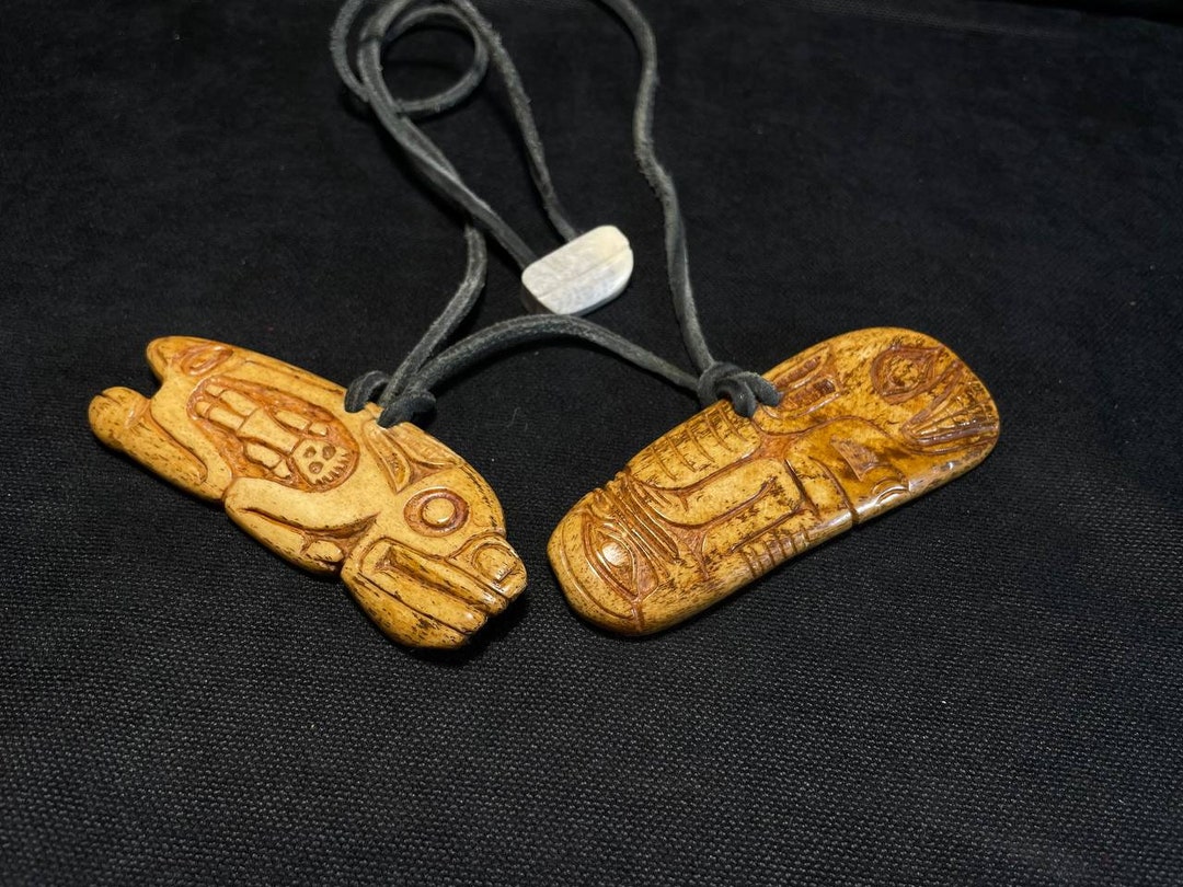 Tlingit Double Pendant, Inuit Jewelry, First Nations Shaman Ritual ...