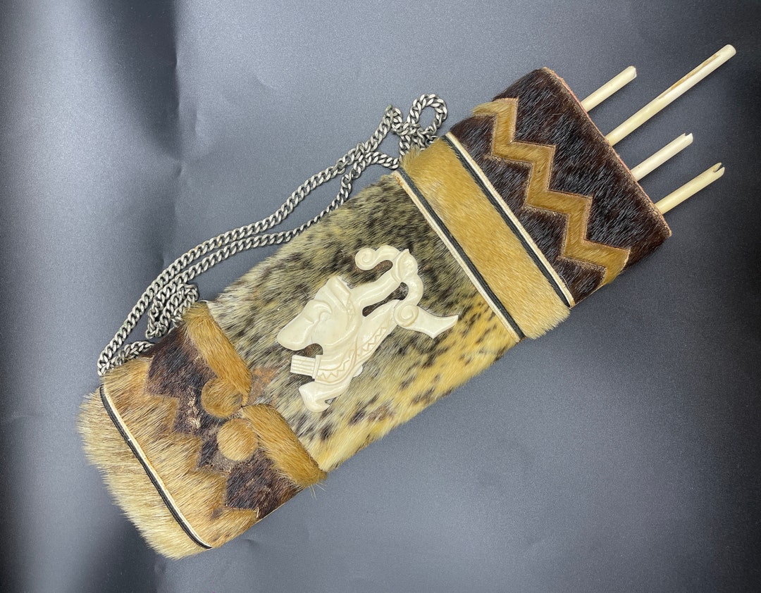 Original Chukchi Souvenir - Quiver of Arrows, Vintage Inuit Art for ...