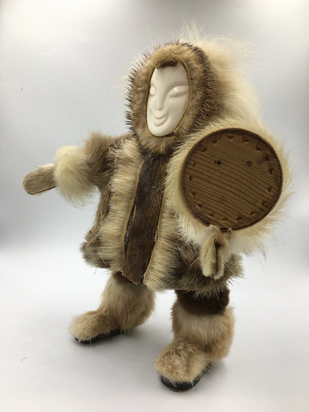 Rare and Unique Inuit Eskimo Art Doll: Handmade Dancing Chukchi Shaman ...