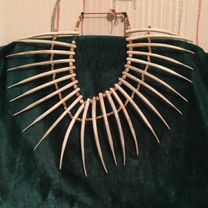 Tlingit Shaman Jewelry, First Nations Handmade Carved Choker, Necklace ...