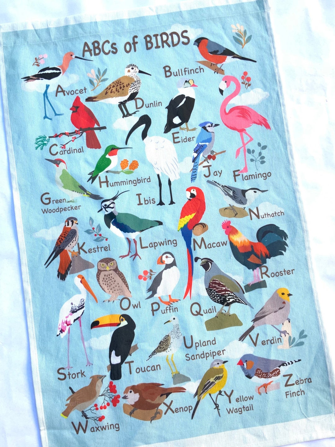 ABC Wall Hanging, ABC of Birds, Wall Hangings, Kids Room Decor - Etsy