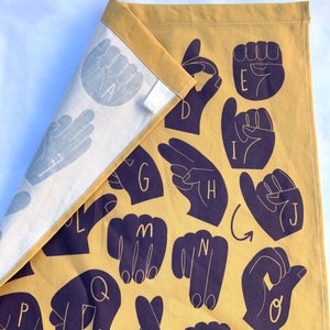 Alphabet Sign Language Wall Decor, ASL Alphabet Hanging, ASL Wall ...