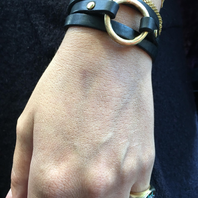 Leather Hide Cuff - Etsy UK