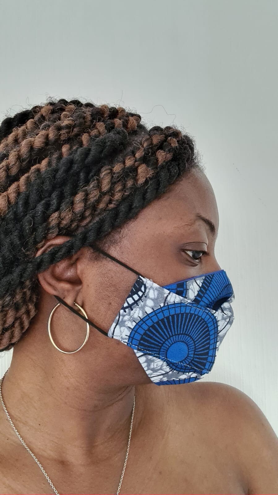 Set of African Prints Triple Layers Face Masks UK Cotton Face | Etsy