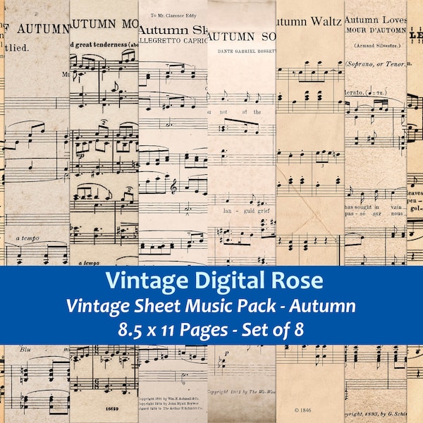 Vintage Sheet Music - Etsy