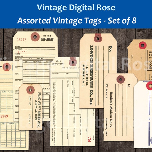 Vintage Hang Tags - Etsy