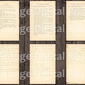 30 Printable Vintage General Chemistry Laboratory Manual Pages Science ...