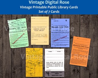 Rustic Vintage Inspired Antique Library and Printable Journal - Etsy