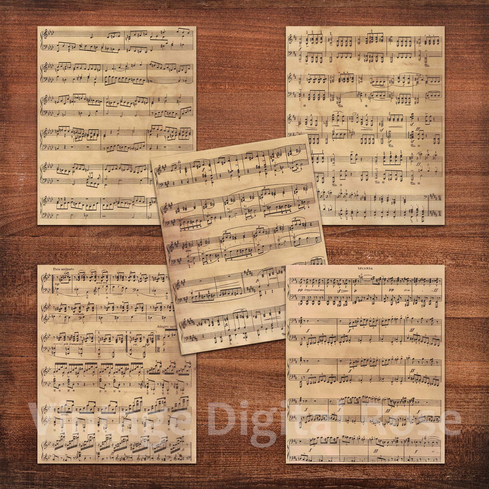 Old Looking Sheet Music