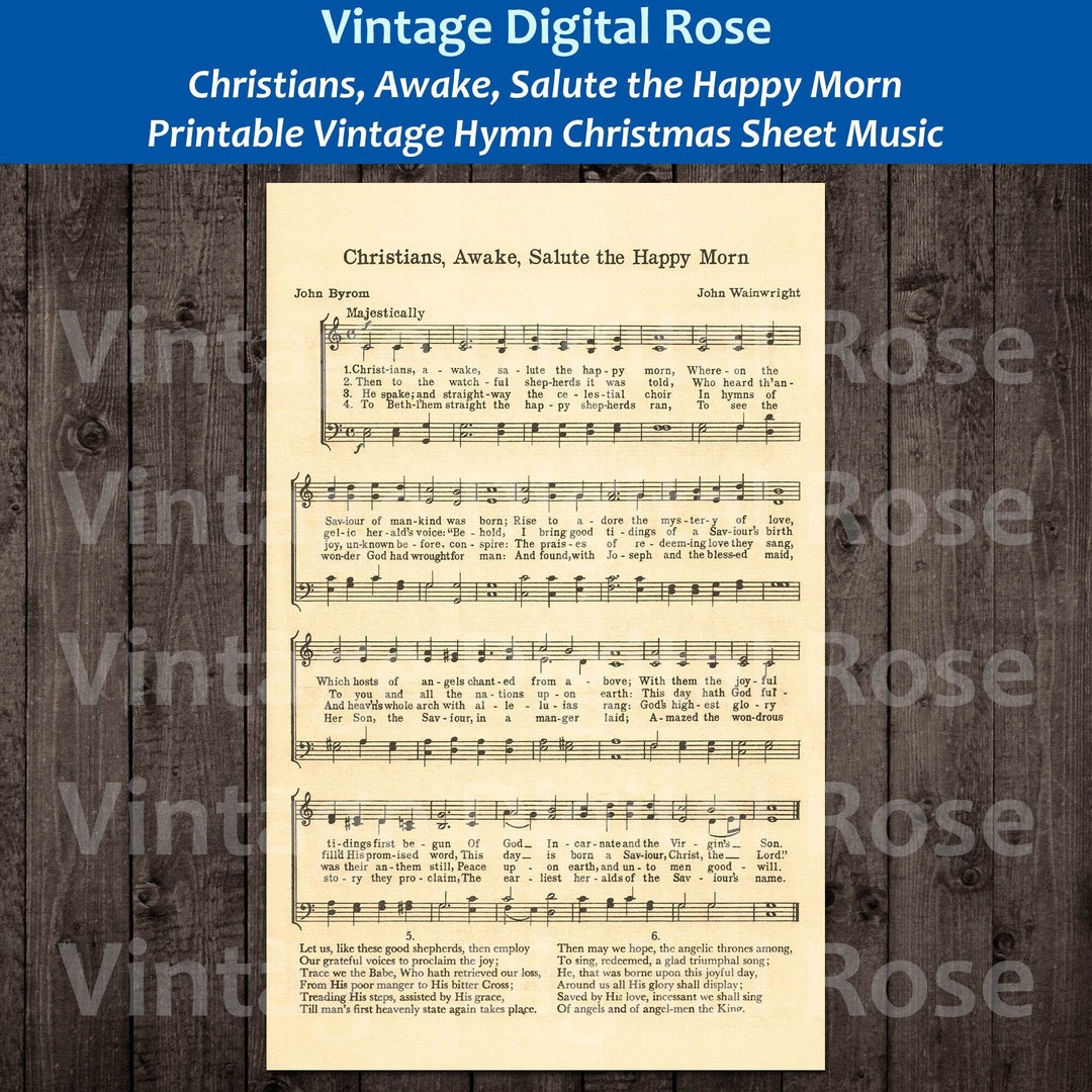 Buy Christians Awake Salute The Happy Morn Printable Vintage Popular