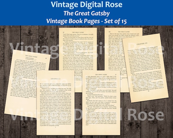 The Great Gatsby Book Pages