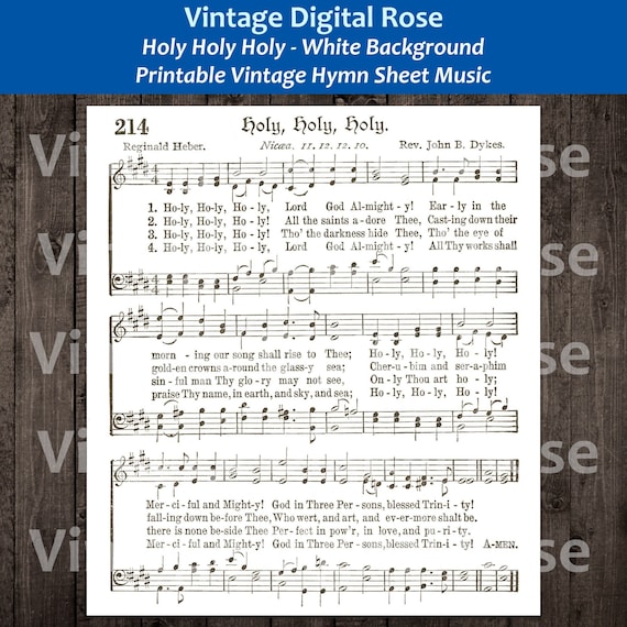 Vintage Hymn Background Great Is Thy Faithfulness Print, Hymn