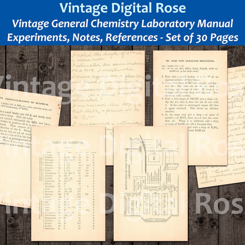 Vintage Laboratory Manuals - Etsy