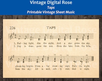 Taps Music Sheet | Etsy