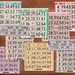 Vintage Printable Rainbow Bingo Cards Set of 10 Ten Cards Assorted ...