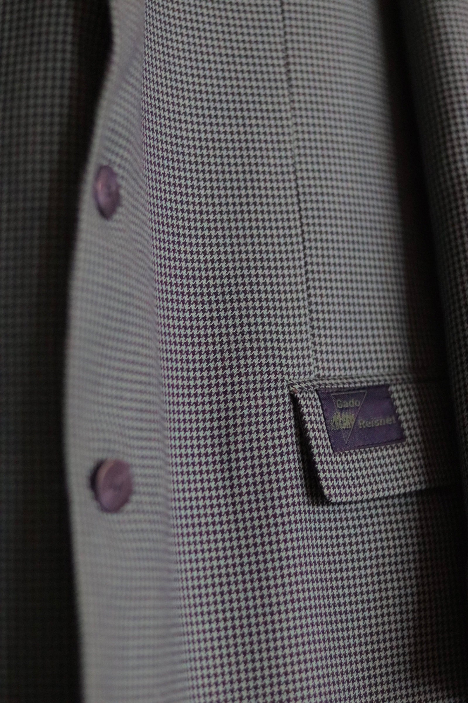 Vinatge Green Check Pattern Blazer With, 90s Mens Green Blazer, Vintage ...