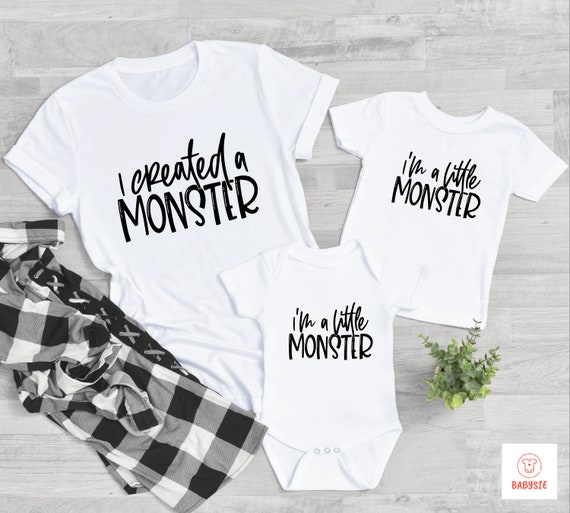 I Created A Monster Matching Family Shirt Mommy and Me | Etsy