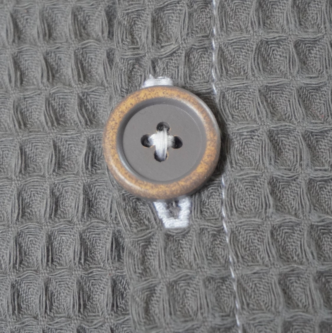 Wooden Buttons Grey in Used Look Vintage Look Round 2 Cm 4 | Etsy