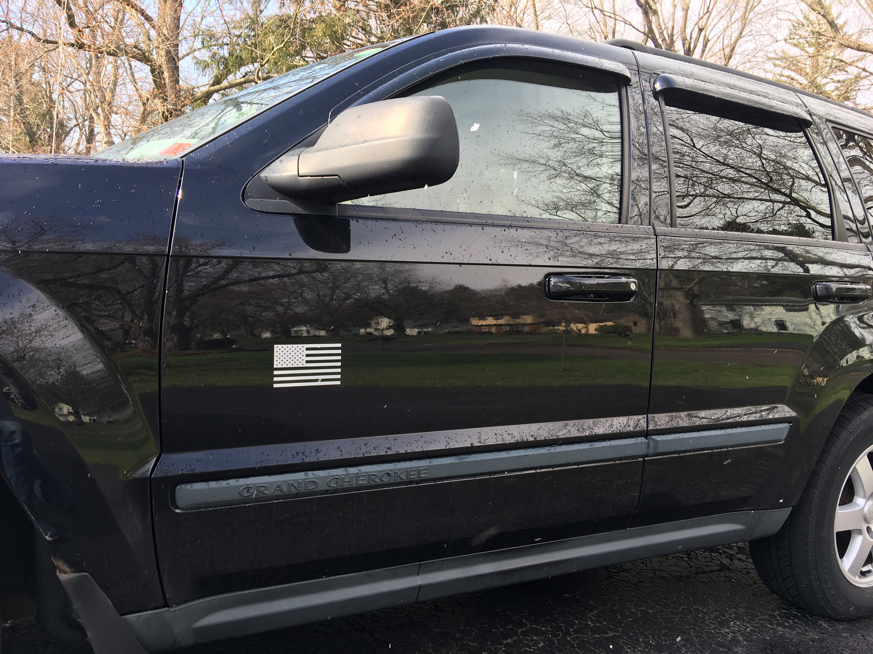 American Flag Decals 2 Pack White Military Matte Pair Premium Vinyl ...