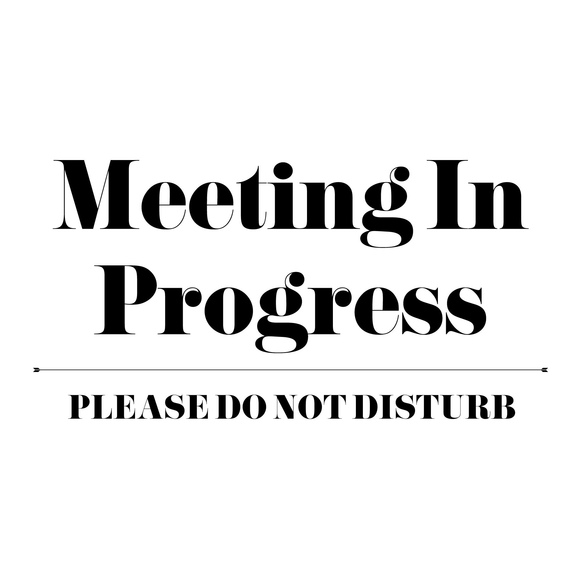 Meeting in Progress Svg Ai Dxf Eps Png Jpg Office Sign File for Cricut ...
