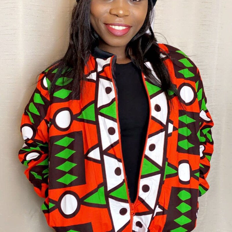 African Print Jacket - Etsy