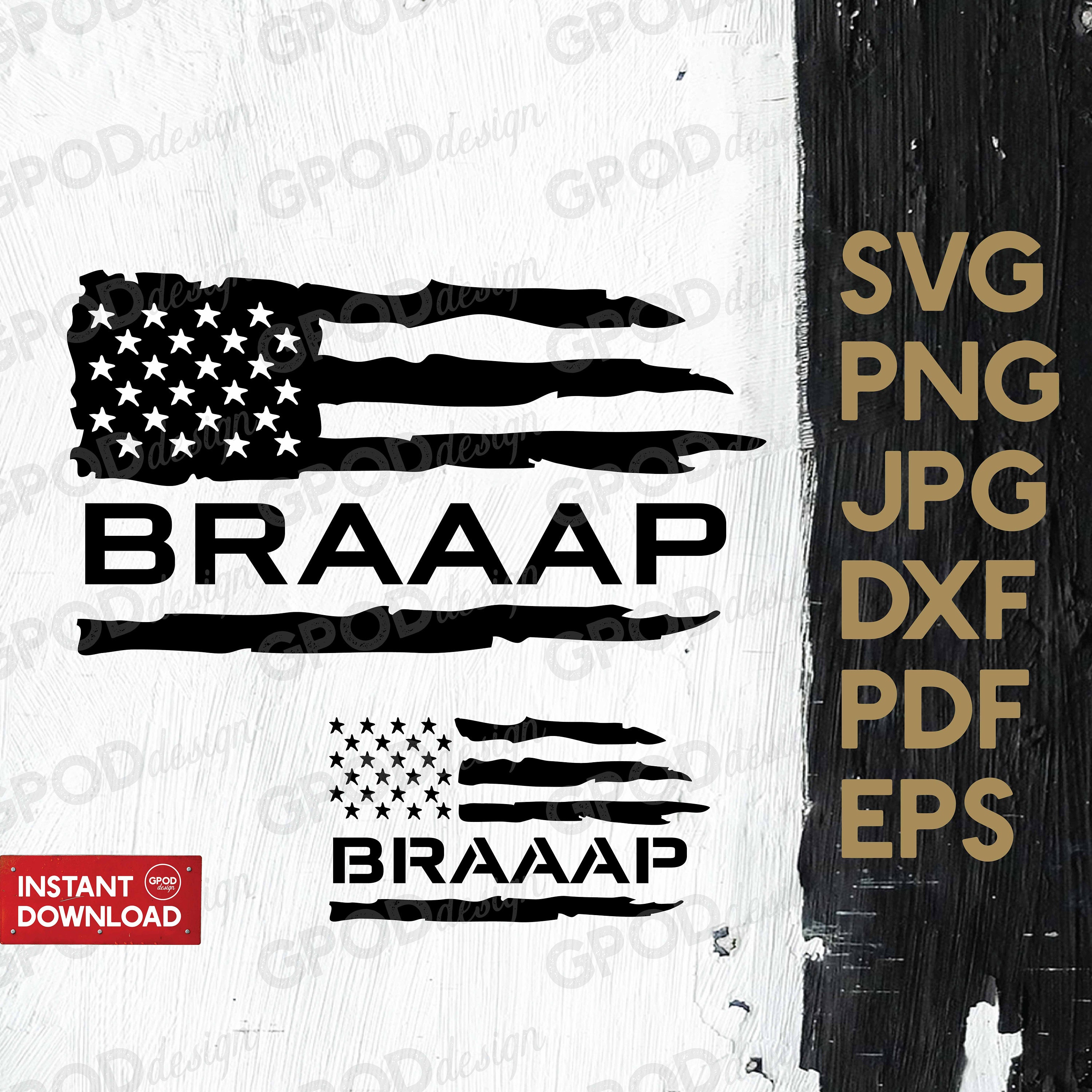 Braaap Flag SVG Dirtbike Svg Motocross Svg Clipart for - Etsy Canada