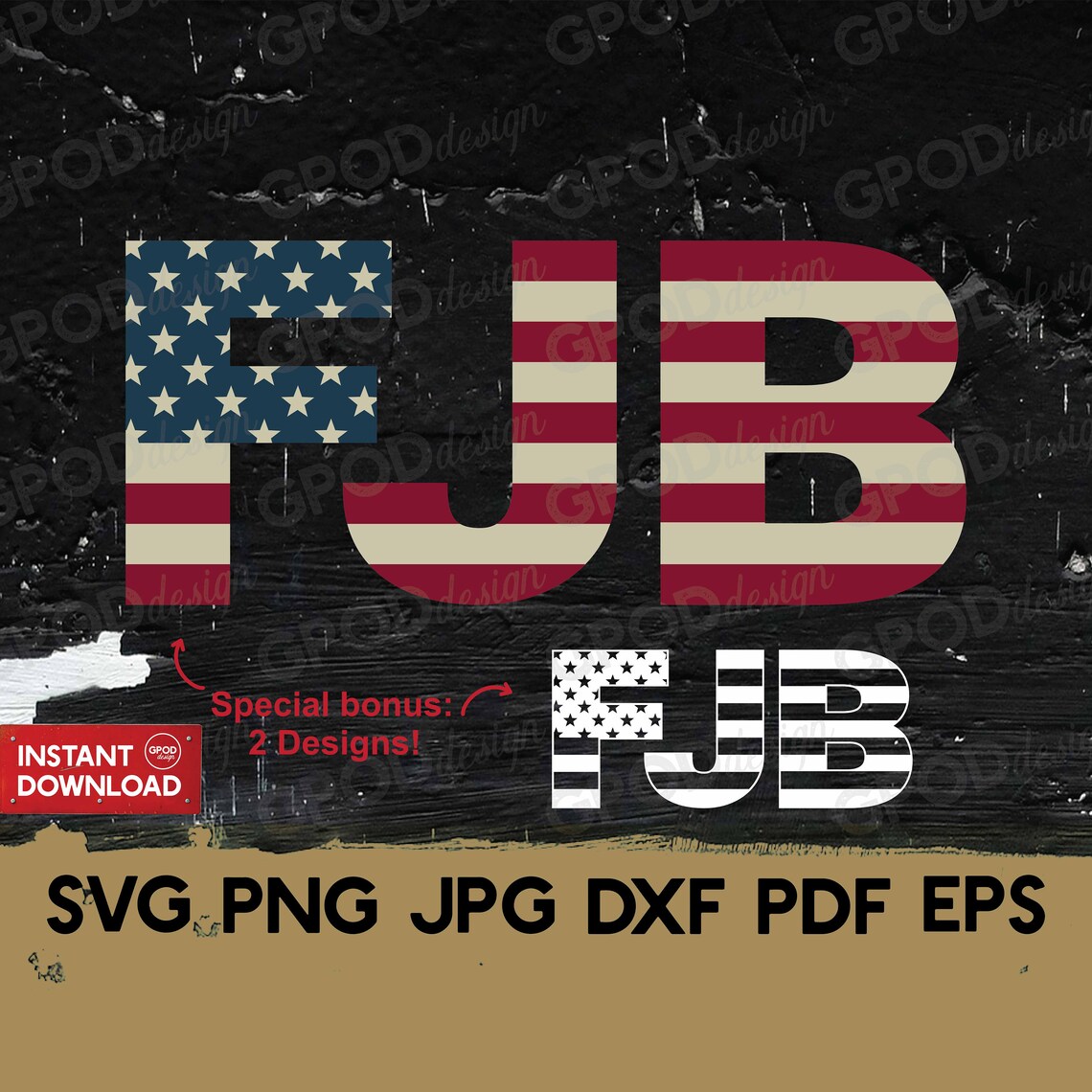 FJB America Flag SVG Politic Flag Svg Clipart for Cricut | Etsy