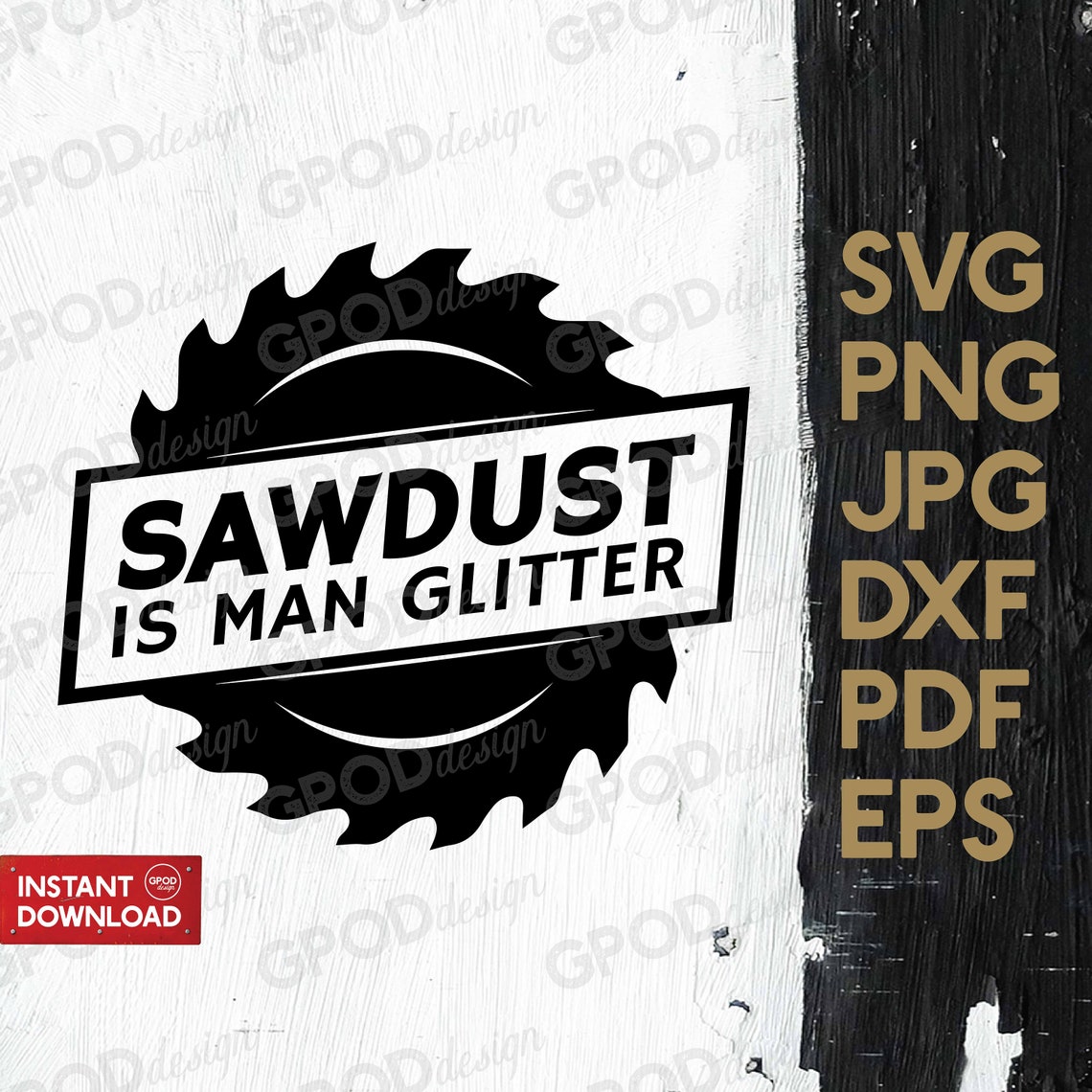 Sawdust is Man Glitter SVG Lumberjack Svg Clipart for - Etsy