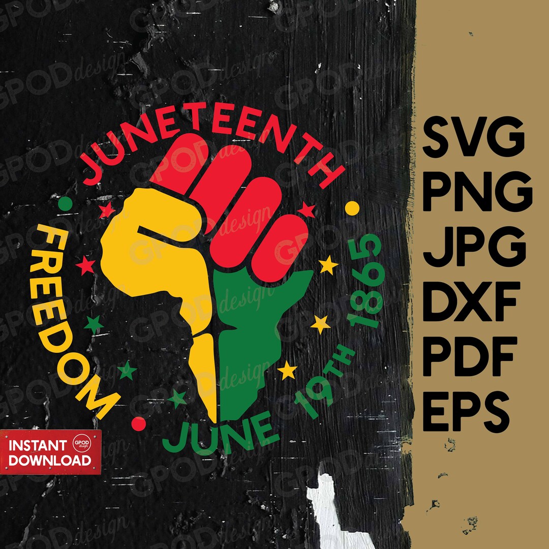 Juneteenth 1865 SVG, Freedom Juneteenth Svg, Clipart for Cricut ...