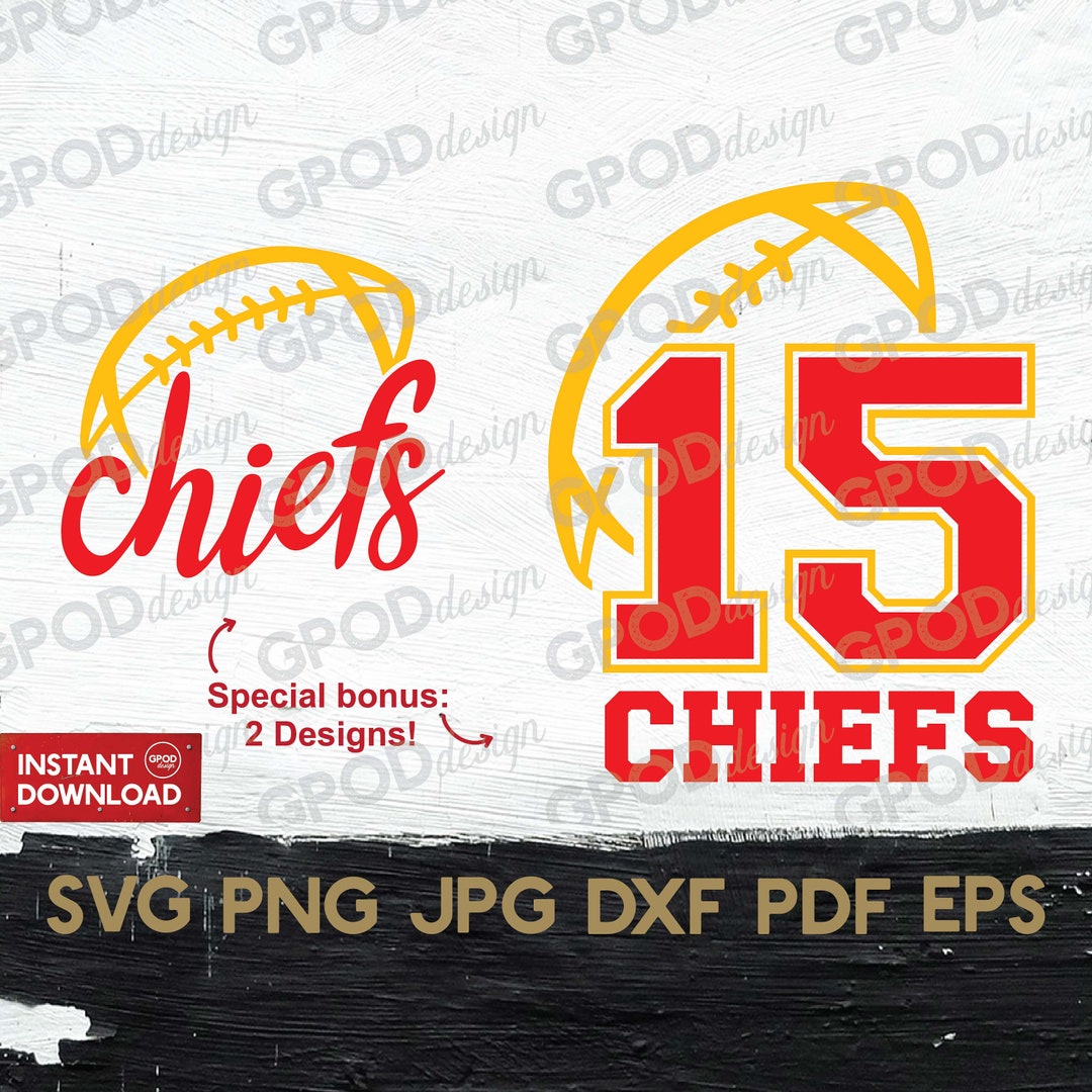 Chiefs SVG, Chiefs Football Svg, Clipart for Cricut, Loves Chiefs Team ...