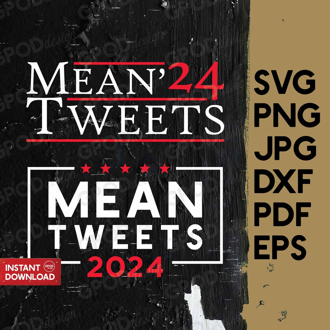 Mean Tweets 24 SVG Trump 2024 Svg Clipart for Cricut | Etsy