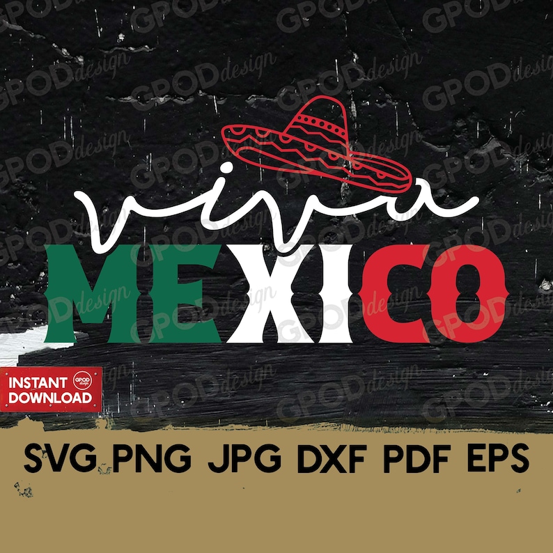 Viva Mexico SVG, Mexican Clipart for Cricut, Mexican Inspired Svg ...