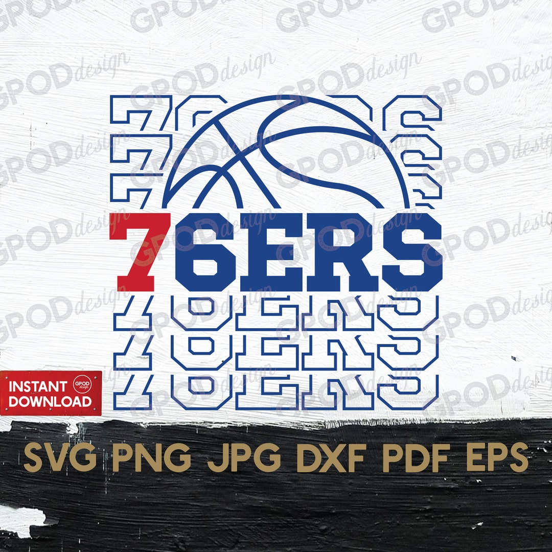 76ers Basketball SVG, 76ers Svg, Clipart for Cricut, Basketball Mom Svg ...