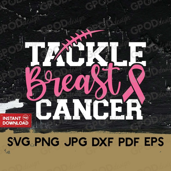 Tackle Breast Cancer SVG Cancer Awareness Clipart for Cricut - Etsy
